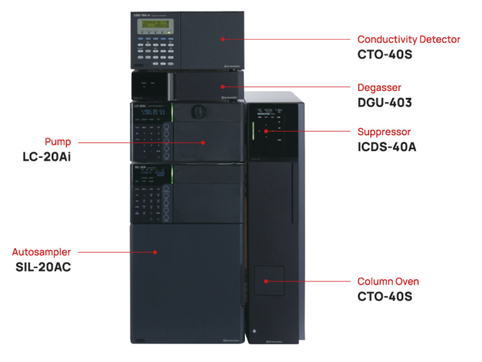Shimadzu 이온크로마토그래피